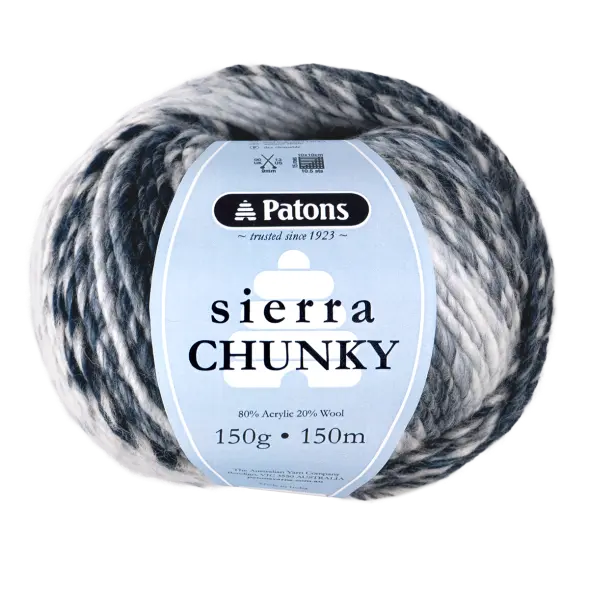 Patons Sierra Chunky Yarn – Soft Wool Blend Knitting & Crochet Yarn Au